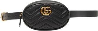 Gucci Sac banane matelass&eacute; Pre-owned - Femme - Pre-owned - Noir - Taille: ONE Size