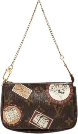 Louis Vuitton Pre-owned Monogram Patch Mini Accessories Pouch - Femme - Pre-owned - Brun - Taille: ONE Size