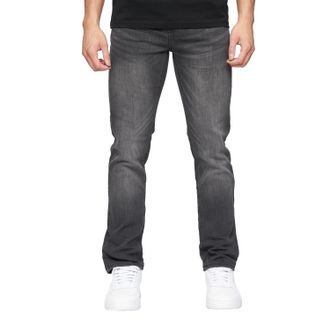 Crosshatch Svelte Jeans für Herren (verwaschenes Grau)