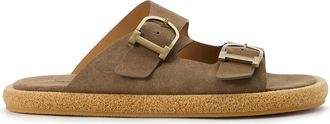 Iceberg Homme, Chaussures, Vert, Taille: 44 EU Double Buckle Tongs