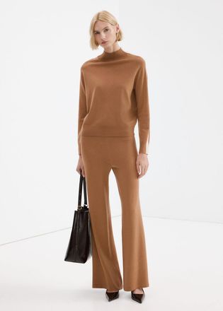 Mango Pull col chemin&eacute;e &agrave; rayures en contraste marron moyen - Femme - XXS - MANGO