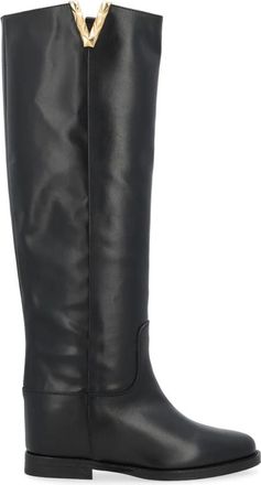 Via Roma 15 Femme, Chaussures, Noir, Taille: 36 1/2 EU High Boot 4055