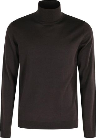 Roberto Collina Herren, Strickwaren, Braun, LGröße