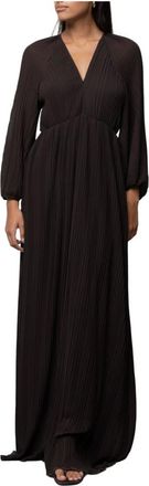Kaos Kaos, Femme, Robes, Brun, Taille: 38 FR Robes Maxi