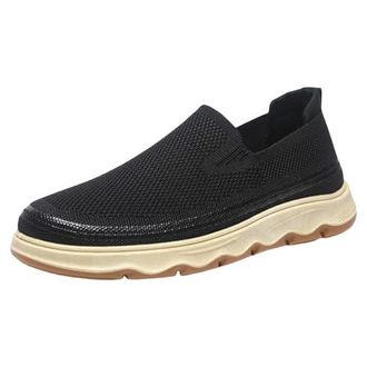 Generic Chaussures de loisirs pour hommes sportives : chaussures de sport &agrave; enfiler chaussures de jogging baskets orthop&eacute;diques respirantes chaussures dext&eacute;ri