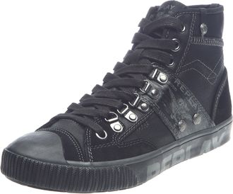 Replay Yorks, Herren Sneakers, Schwarz/Schwarz, Gr. 44