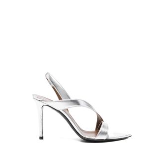 Giuseppe Zanotti Intrigo Sandale mit &uuml;berkreuzten Riemen und Absatz - - Shoes - Damen - Grau - 38 1/2 EU
