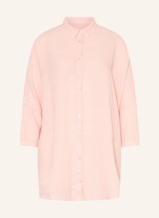 120% Lino 120%Lino Hemdbluse Aus Leinen Mit 3/4-Arm rosa