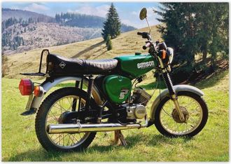 Generic Foto Bild Poster Wandkunst Dekor 100x70cm Classic Green Simson S51 Nr. H7851M_PL1Z