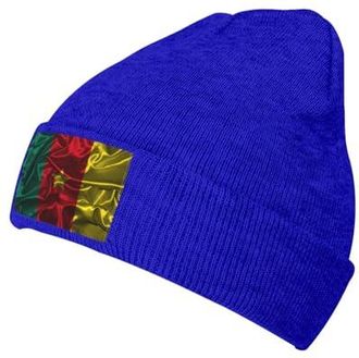 Generic Tricoté Bonnet Drapeau du Cameroun en Soie Respirant Tricoter Chapeau Épais Beanie Tricoté pour Cyclisme Sports Ski