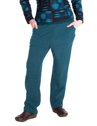 vishes Alternative Bekleidung - Warme Damen Hose Winterhose Haremshose ECO Fleecehose Thermohose t&uuml;rkis 42