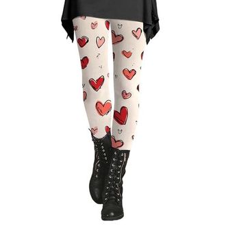 Generic Legging dhiver pour femme imprim&eacute; artistique, doux et extensible, Bordeaux, XXL