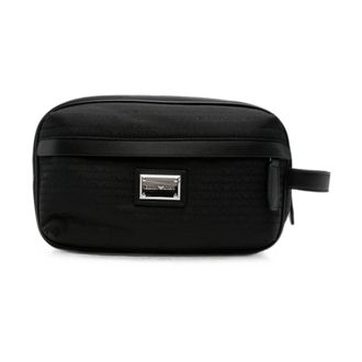 Emporio Armani Logo Kosmetiktasche - - Bags - Herren - Schwarzk - ONE SIZE