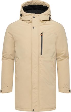 Stone Harbor Herren warmer Wintermantel Parka mit wasserdichten Rei&szlig;verschlusstaschen und verstellbarer, Fleece gef&uuml;tterter Kapuze Phinoo XX Sand Gr. L