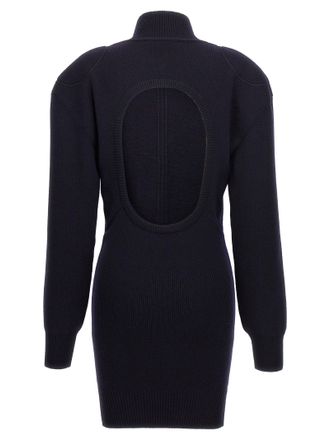 Stella McCartney Wool Blend Knit Knit Dress - Navy