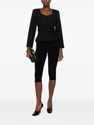 Jacquemus Virgin Wool Fitted Jacket - Black