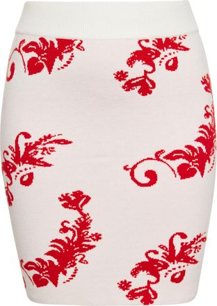 Izia Felsen Damen Wollweiss Rot