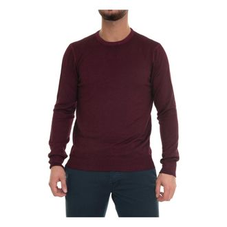 Gran Sasso Steingewaschener Woll-Slim-Fit-Pullover - - Knitwear - Herren - Rot - 3XL