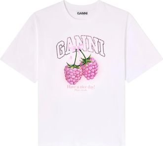 Ganni Femme, Tops, Blanc, Taille: 36 FR Ganni T-shirts et Polos Blanc