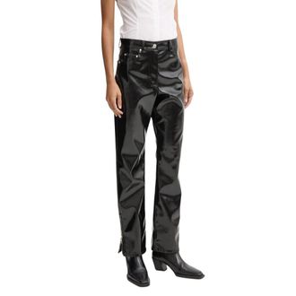 Msgm Lacklederhose - - Trousers - Damen - Schwarzk - S