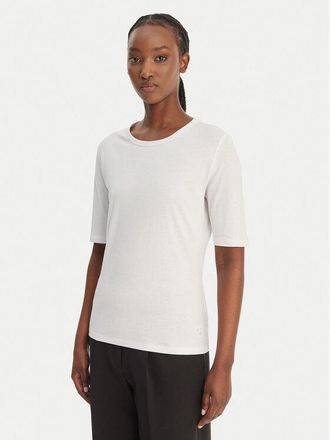 HUGO BOSS T-Shirt Evyta 50561508 Wei&szlig; Slim Fit
