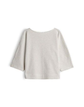OPUS 3/4-Arm-Shirt Sassoni aus weichem Jersey Verk&uuml;rzte Silhouette mit 3/4-Fledermaus&auml;rmeln