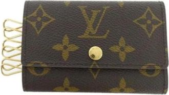 Louis Vuitton unisex, Pre-owned, Brun, Taille: ONE Size Porte-cl&eacute;s en toile Pre-owned