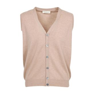 FILIPPO DE LAURENTIIS &Auml;rmelloser Strick - - Knitwear - Herren - Beige - L