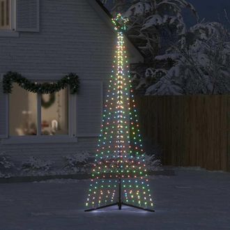 Festnight Led Weihnachtsbaum Aussen 300,5 cm 495 LEDs Beleuchtet Tannenbaum Outdoor Groß XXL Lichterbaum Draußen Weihnachtsdeko Außen Kegelform Metall Lichterpy