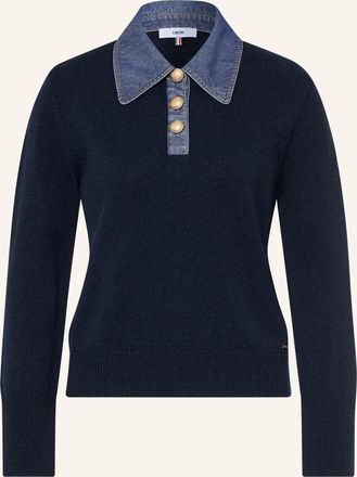 Cinque Cinque Strick-Poloshirt Cidemo blau