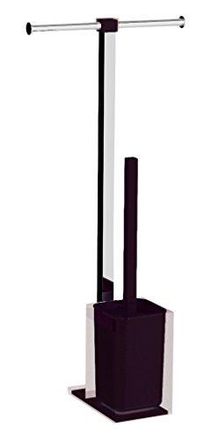 Gedy PORTE PAPIER ET BROSSE NOIR PIANTANE - Gedy - G-RA321400000