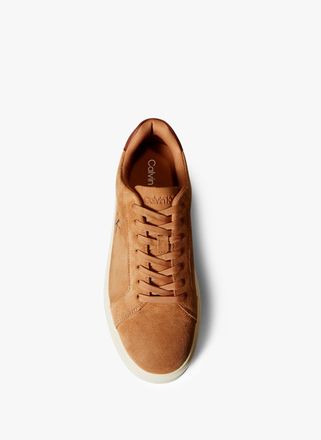 Calvin Klein Baskets en cuir et daim logotyp&eacute;