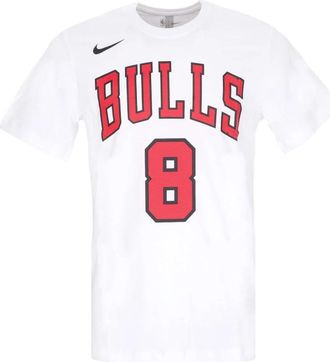 Nike Chicago Bulls NBA Tee Zach Lavine - - Sport - Herren - Wei&szlig; - XL