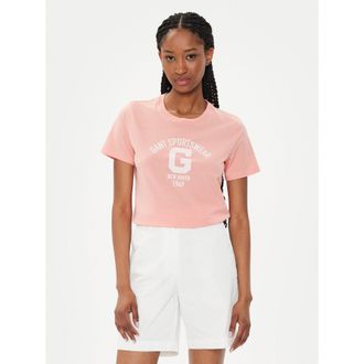 GANT T-Shirt Logo 4200849 Korallenfarben Regular Fit