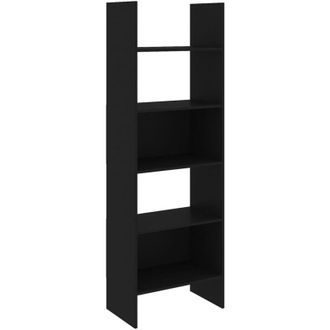 vidaXL vidaXL B&uuml;cherregal Schwarz 60x35x180 cm Holzwerkstoff