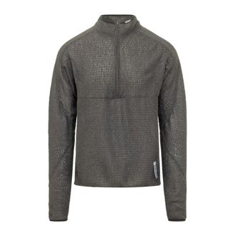 SATISFY Satisfy - FuzzFleece AD Half-Zip - Homme - Sport - Gris - Taille: XL