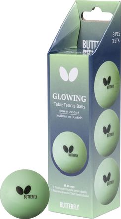 Butterfly Glowing Table Tennis Balls - Tischtennisb&auml;lle leuchten im Dunkeln - Schwarzlichtb&auml;lle
