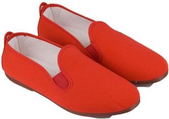 Javer Chaussure Kung-FU Toile Femme, rouge, 39 EU