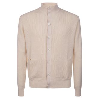 Ballantyne Homme, Pulls, Beige, Taille: S Cardigan en coton gaufr&eacute;