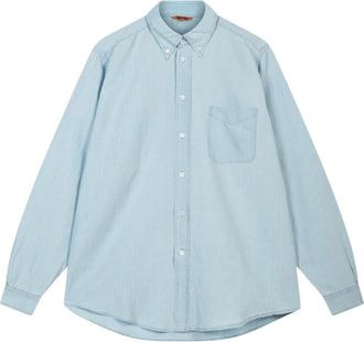 Barena Homme, Chemises, Bleu, Taille: XS Camicia Over Button-Down