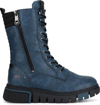 Mustang Jeans Schnürschuhe Mustang 1502-503 Dunkelblau