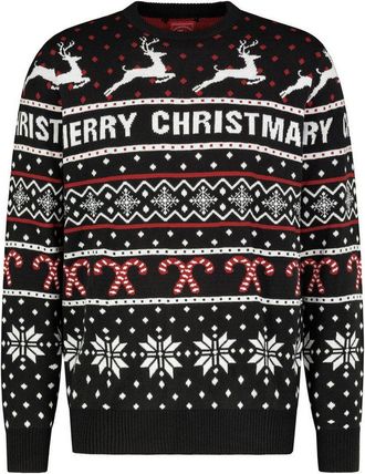 Sublevel Strickpullover Herren Weihnachts Pullover originelle Motive Weihnachtspullover