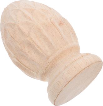 BESPORTBLE SOIMISS Ananasf&ouml;rmige Holzspitze 8cm Massivholz Pfostenkappe im Europ&auml;ischen Stil Zierelement f&uuml;r Treppen und S&auml;ulen Holzabschlusskappe f&uuml;r Zaunpfoste