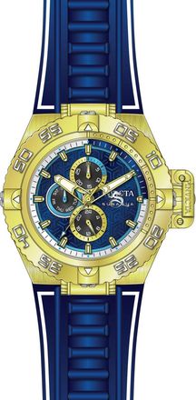 Invicta Subaqua 49880 Herrenuhr - Quarzwerk - Edelstahl mit blauem Zifferblatt - 50 mm