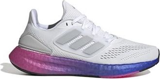 adidas Femme Pureboost 22 Shoes, Cloud white/grey two/lucid fuchsia, 40 2/3 EU