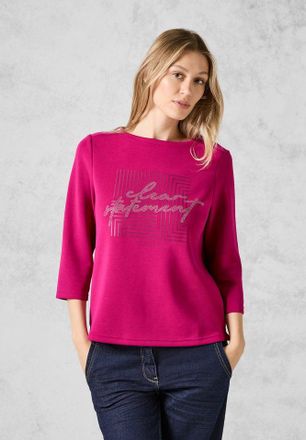 Cecil 3/4-Arm-Shirt mit U-Boot-Ausschnitt