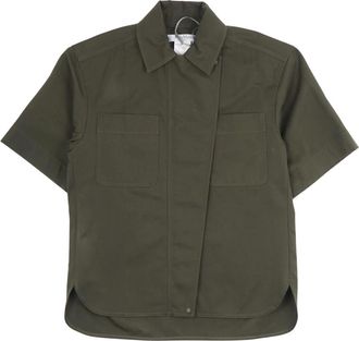 Max Mara Femme, Blouses et Chemises, Vert, Taille: 38 FR Chemises &agrave; Manches Courtes
