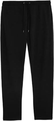 Marks and Spencer Pantalon de Jogging Droit en Coton Noir XXL