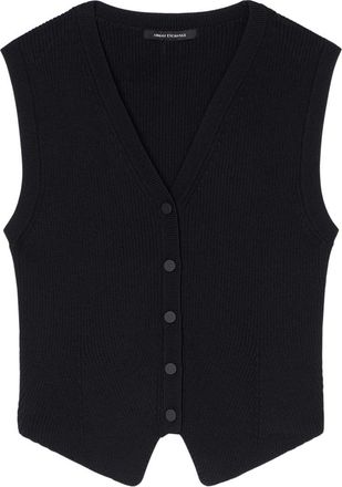 A|X Armani Exchange Femme, Vestes, Noir, Taille: 40 FR Cropped Strick Top