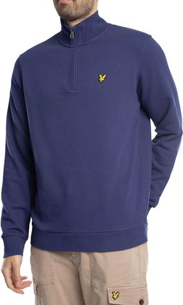 Lyle & Scott Premium Troyer Herren - 100% Baumwolle | Half Zip Sweatshirt mit Basic Design | XS-XXL